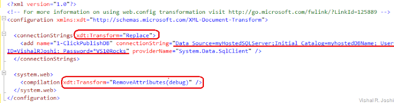 Vishal Joshi's Tangent: Web 1-Click Publish with VS 2010